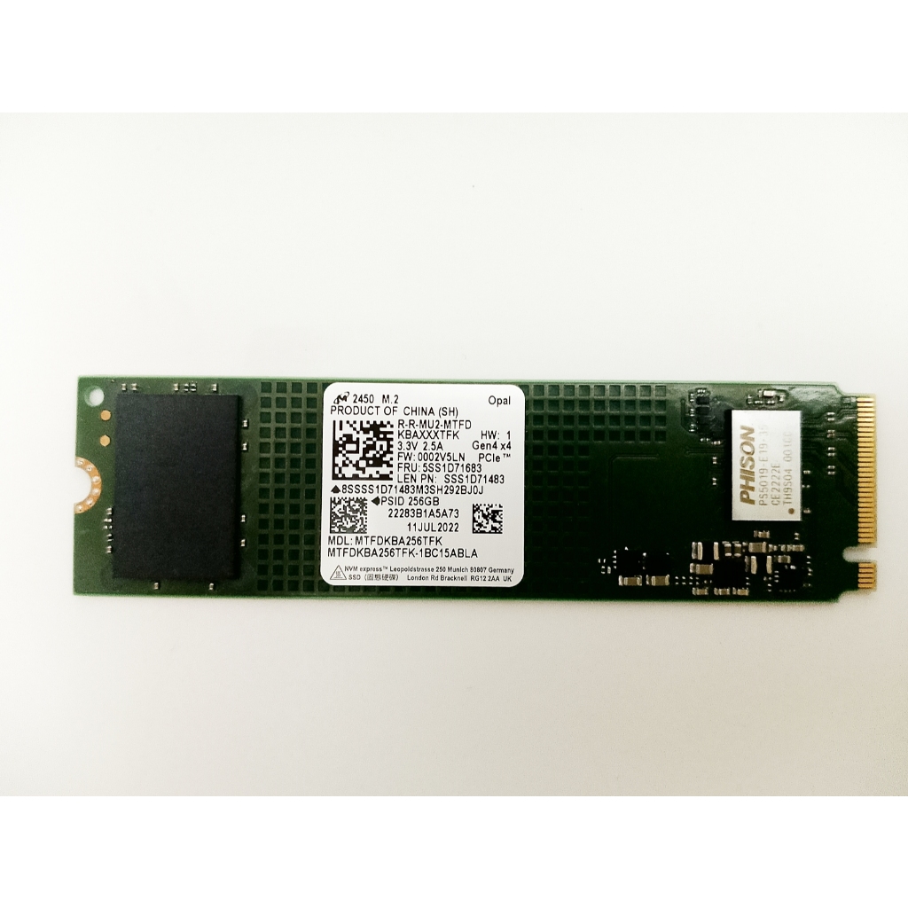 SSD M.2 Gen4 2450 NVMe 256GB Gen4 x4 Read 3500MB/s | Shopee Thailand