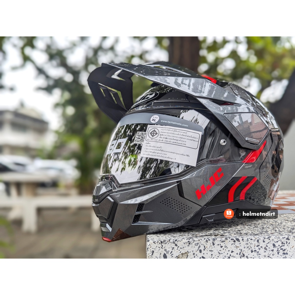 หมวกโมตาดยกคาง HJC i80(2025) VELLY สีเทาลายแดง ไซส์ M L XL XXL | Shopee ...