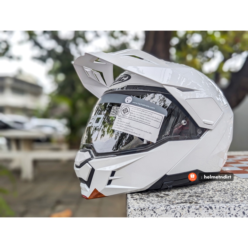 หมวกโมตาดยกคาง HJC i80(2025) VELLY สีขาวเงา ไซส์ L XL XXL | Shopee Thailand