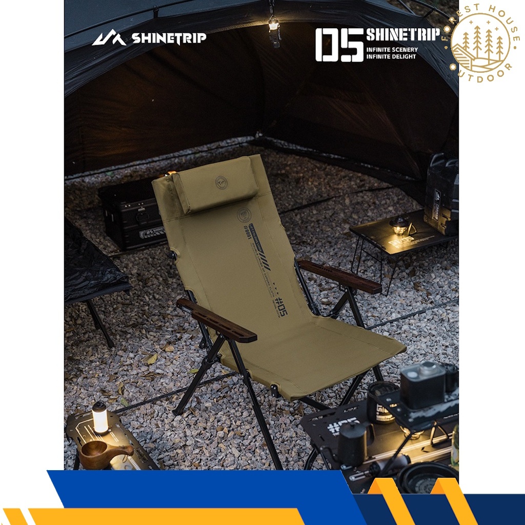 Shinetrip เก้าอี้พับ แคมป์ปิ้ง ปรับระดับได้ Adjustable Folding Chair ...