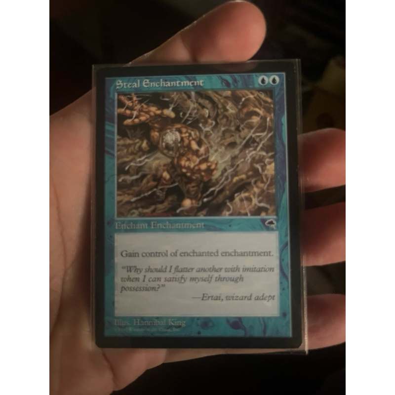 การ์ด MTG Steal Enchantment Blue Magic the Gathering EDH ชุด Tempest ...