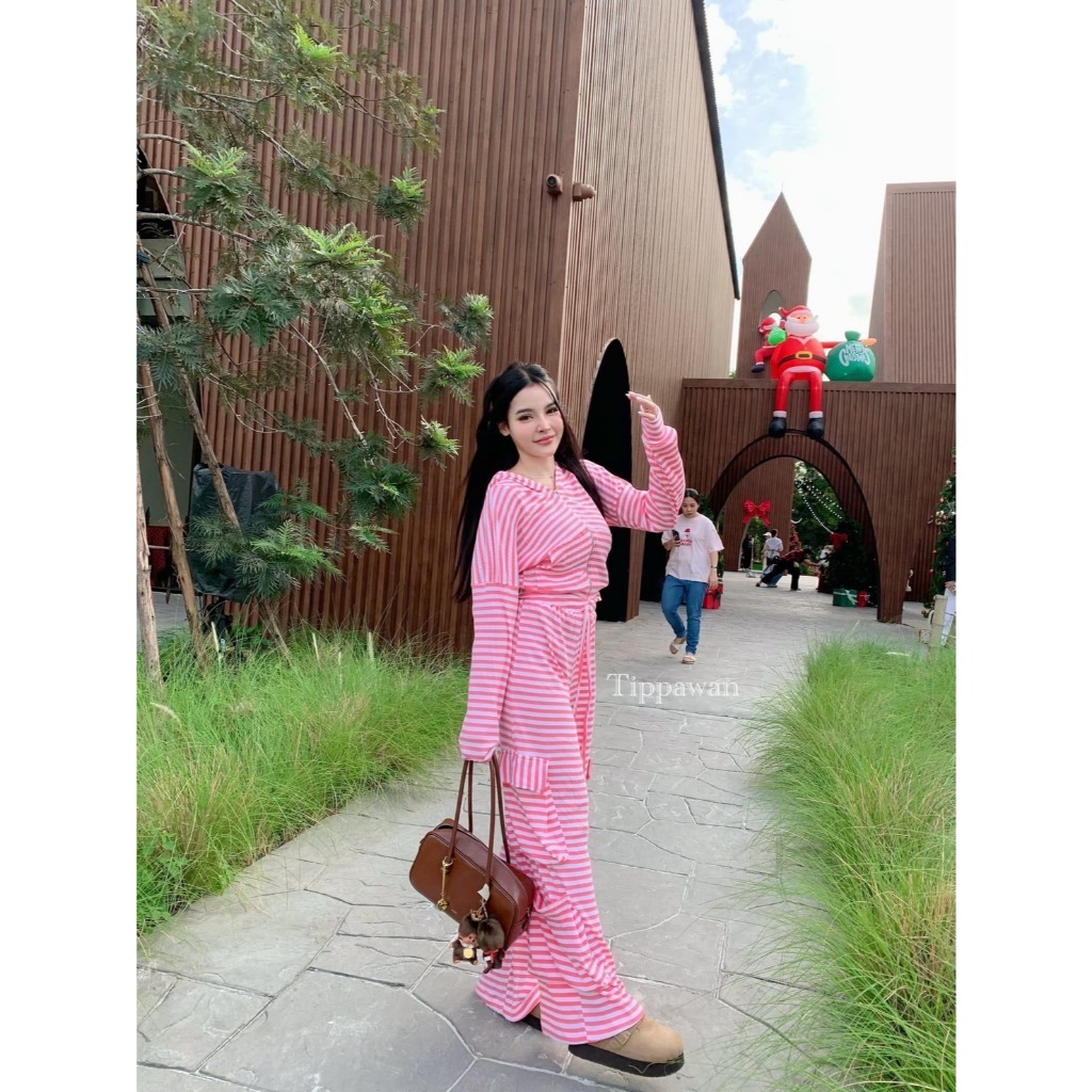 TIPPAWAN Set วอมผ้าลาย ที่พร้อมจะเครื่องแบบปังๆ เราจัดให้ค้า ใส่สบายๆลุยๆ แบบชุดเดียวจบ | Shopee ...