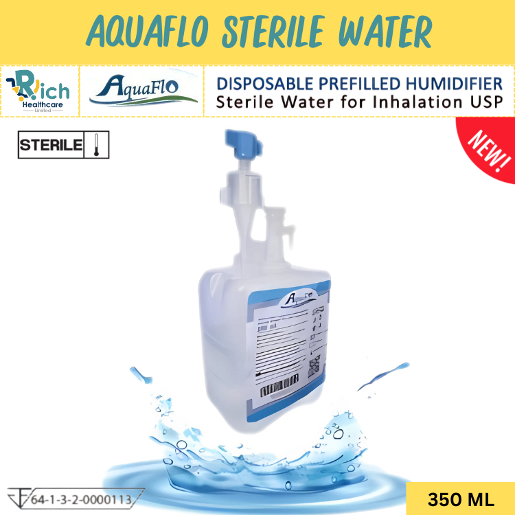 AquaFlo Prefilled Humidifier 350 ml. Sterile Water for Inhalation ขวด ...
