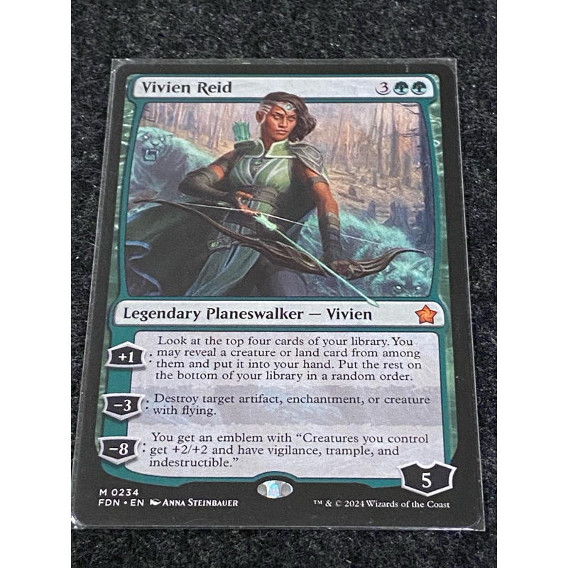[MTG][FDN] Foundations: Vivien Reid การ์ดแท้ Magic The Gathering ...