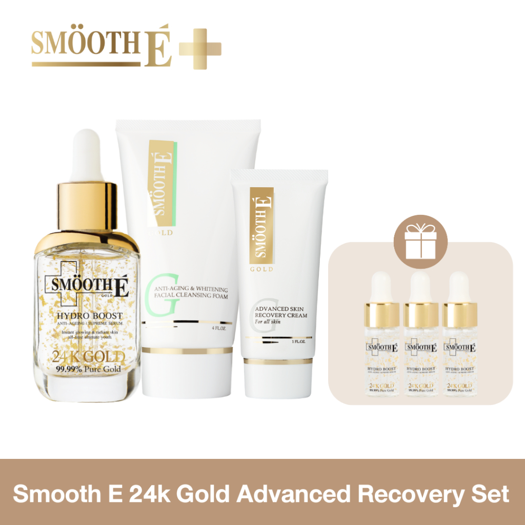 [เซ็ตขายดี] Smooth E 24k Gold Advanced Recovery เซรั่มลดเลือนริ้วรอย จุดด่างดำ เห็นผลใน 2 ...