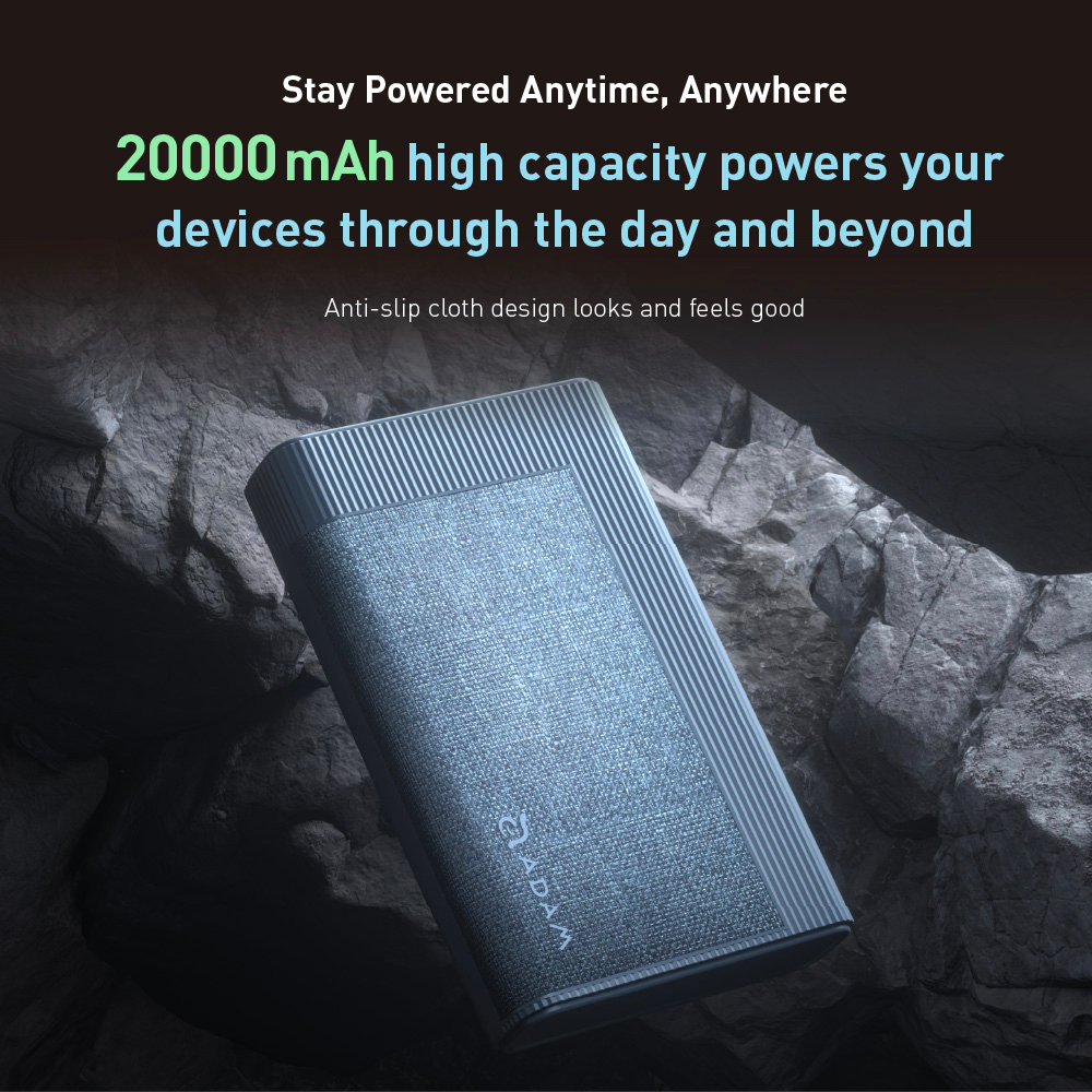 แบตสำรอง ADAM elements GRAVITY Pro 100W Fast Charging Power Bank 20000 ...