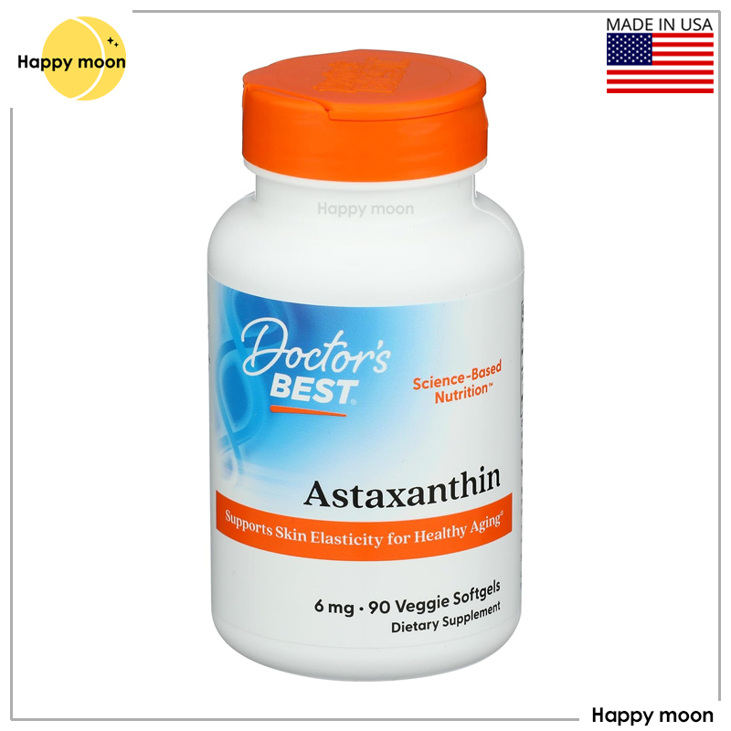 Doctor's Best, Astaxanthin with AstaReal, 6 mg, 90 Veggie Softgels ...