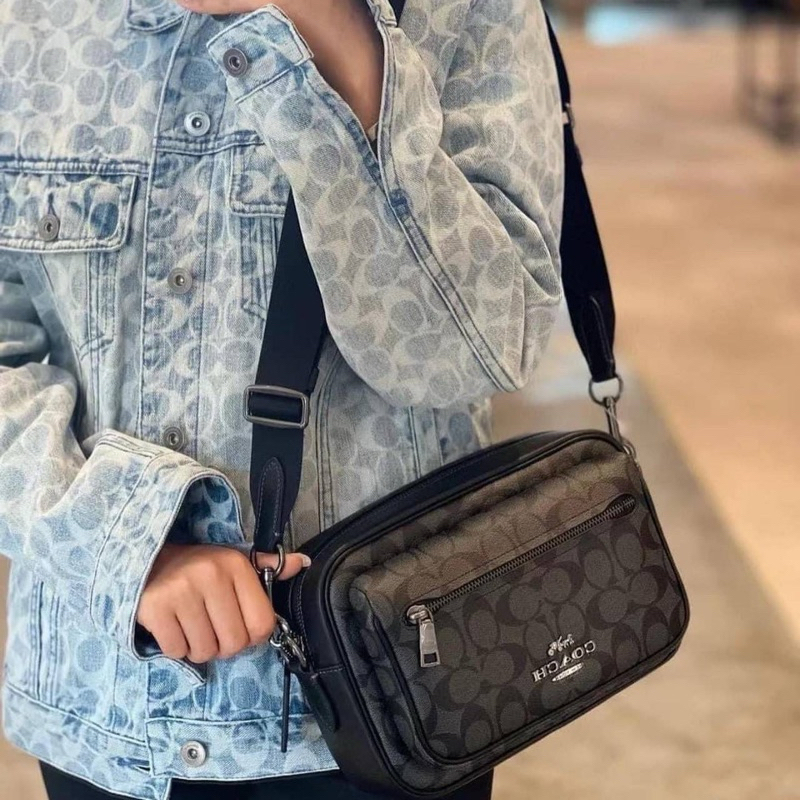 NEW COACH ELIAS CROSSBODY IN SIGNATURE CANVAS | Shopee Thailand