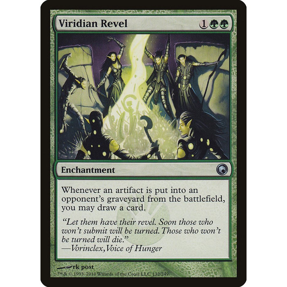 Viridian Revel SOM Scars of Mirrodin การ์ด Magic the Gathering [MTG ...