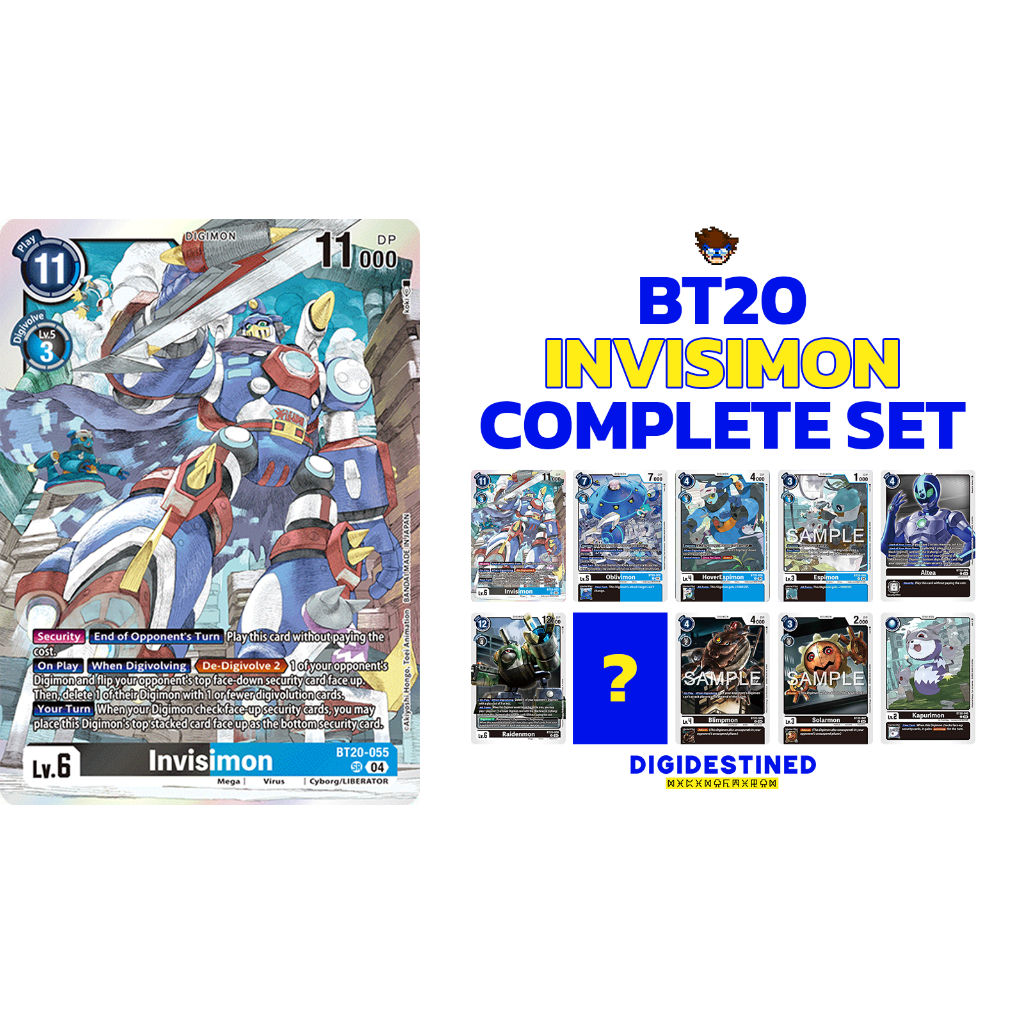 [Digimon] Invisimon PlaySet BT20 Digimon Card การ์ดสะสมดิจิม่อน ร้านDDN ...
