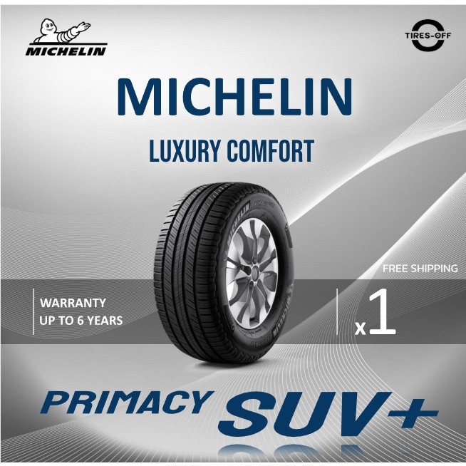 (ส่งฟรี) MICHELIN รุ่น PRIMACY SUV PLUS (1เส้น) ปี2025ยางใหม่ ยางรถยนต์ ขอบ17-18 215/55R18 215 ...