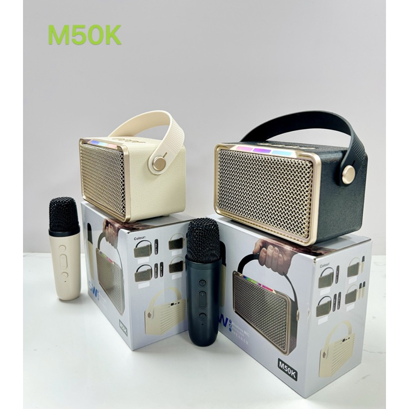 รุ่นใหม่ลำโพงบลูทูธ M50K แถมไมค์หนึ่งตัว เพิ่มเสียงลดเสียงได้ รองรับUSB ...