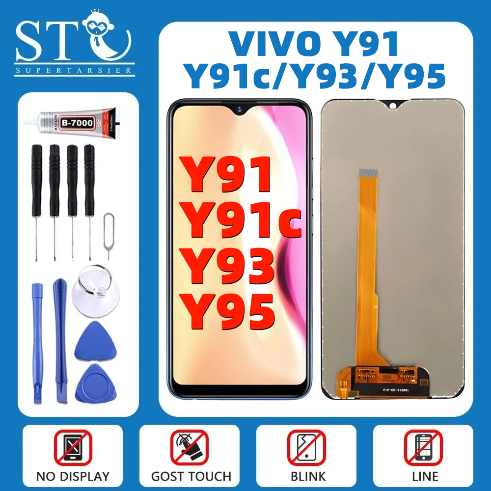 อะไหล่หน้าจอวีโว่Y91 จอชุดพร้อมทัสกรีน vivo y91/y91c/y93/y95 หน้าจอLCD Y95จอชุดVIVO Y93แถมฟิล์ม ...
