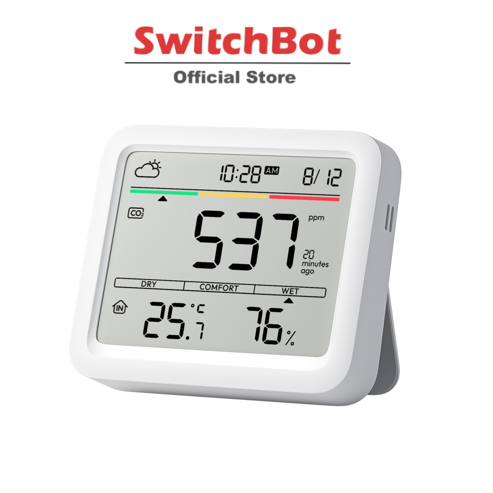 SwitchBot Meter Pro (CO2 Monitor) หน้าจออเนกประสงค์ 5-in-1 | Shopee Thailand