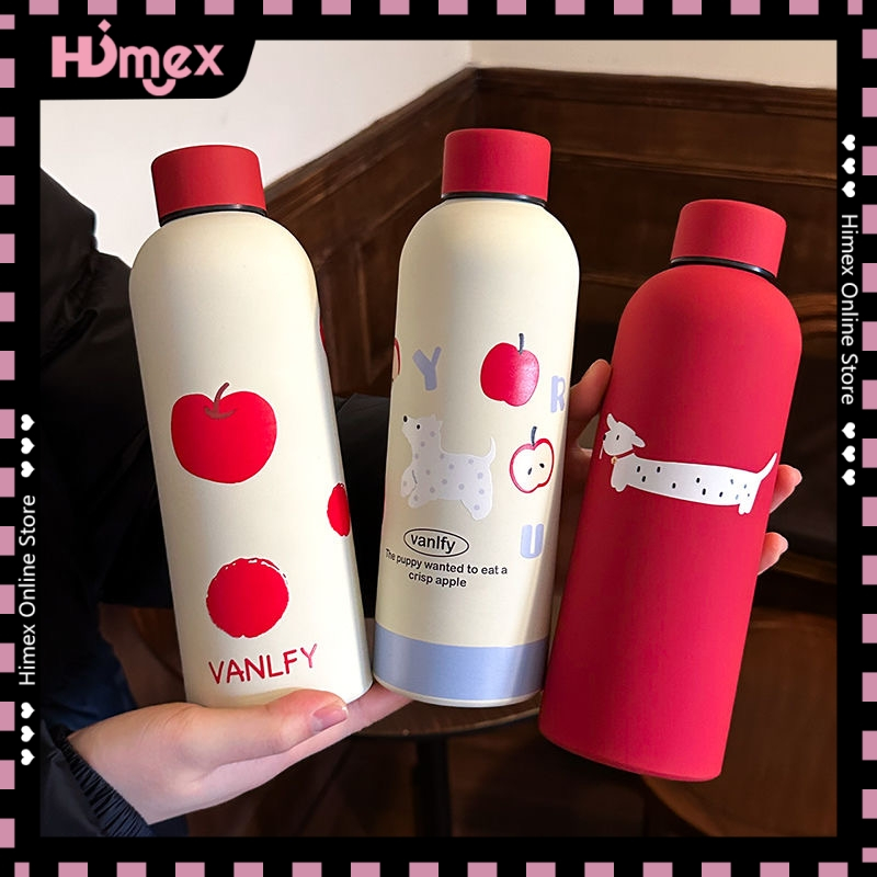 Himex แก้วสแตนเลส แก้วเก็บอุณหภูมิ กระบอกน้ำร้อน ขวดน้ำพกพา แก้วน่ารัก ของขวัญ | Shopee Thailand