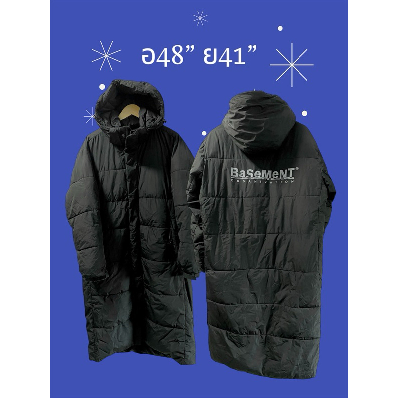 (มือสอง)long padding สีดำ แบรนด์เกาหลีฮู้ดถอดได้ | Shopee Thailand