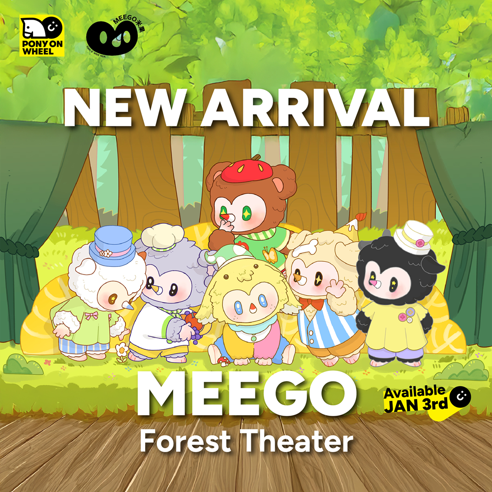 TOYzINBOX - MEEGO FOREST THEATER VINYL PLUSH DOLL - กล่องจุ่ม - Single ...
