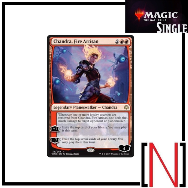 [MTG][Single][WAR] Chandra, Fire Artisan ระดับ Rare [ภาษาอังกฤษ] | Shopee Thailand