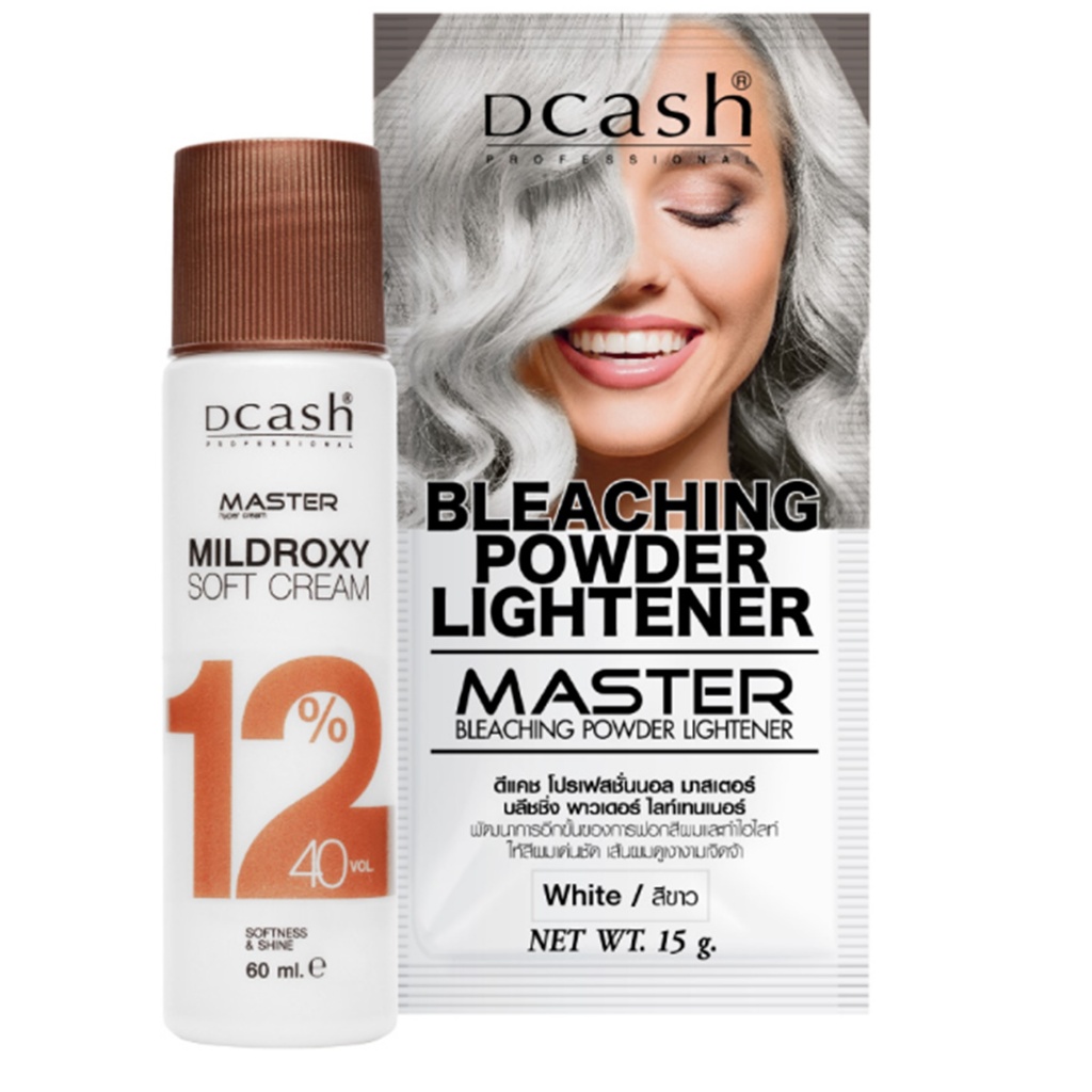 Dcash Master Bleaching Powder Lightener ดีแคช ผงฟอกสีขาว ผงกัดสีผม ...
