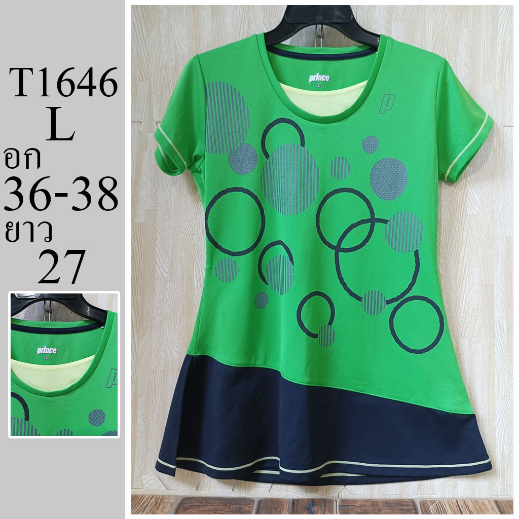 เสื้อกีฬา เทนนิส แบรนด์แท้ มือสอง ไซส์ L อก 36-38 ยาว 27 รหัส T1646 ...