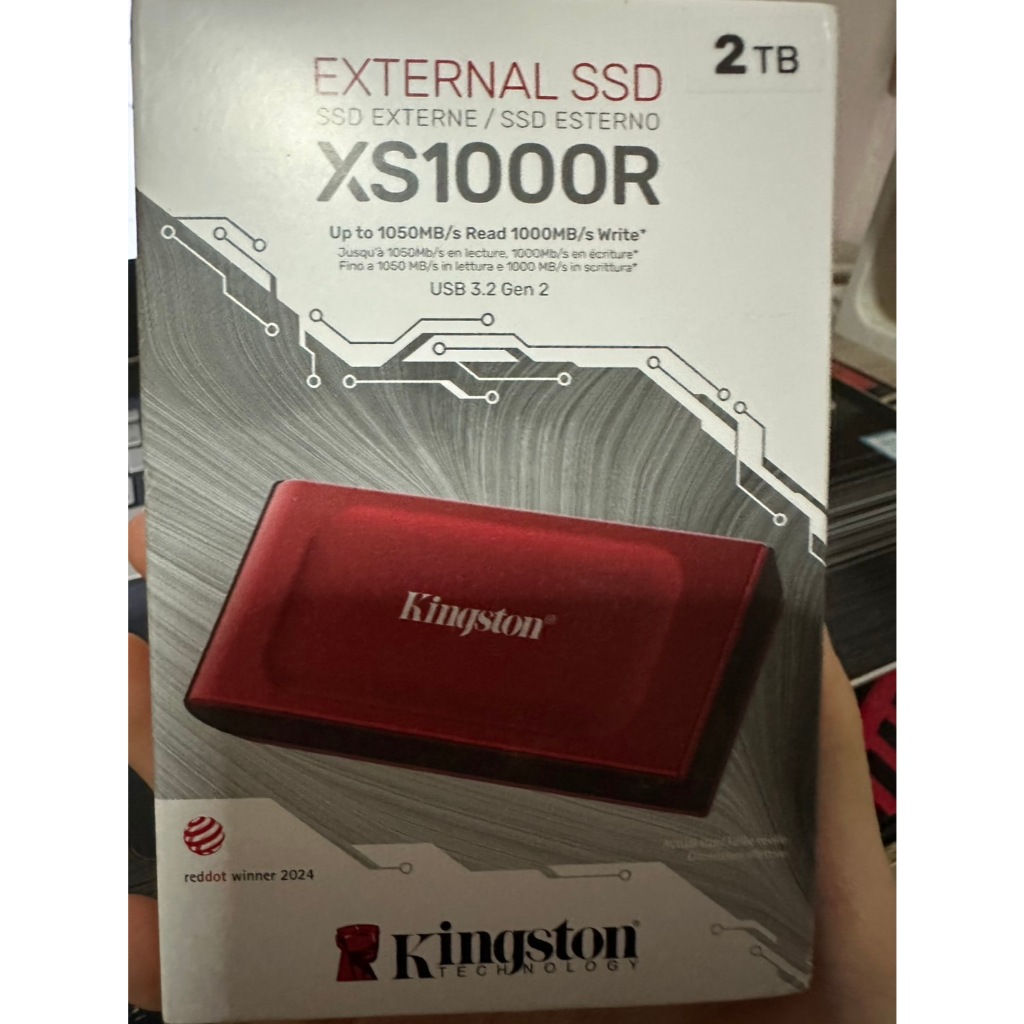 Kingston XS1000 Red External SSDของใหม่ แกะกล่อง ของแท้ 100% | Shopee ...