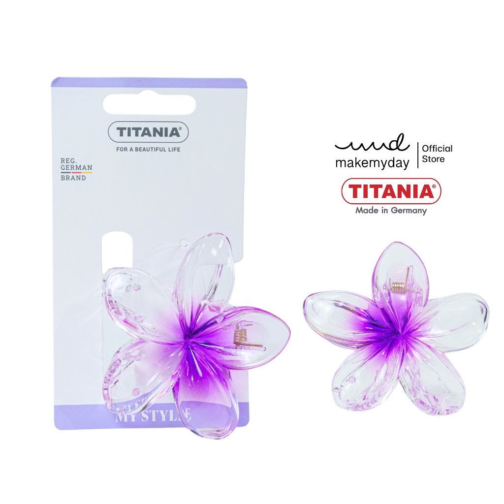 TITANIA Hair Clip Flower กิ๊บหนีบผม รูปดอกไม้ นำเข้าจากเยอรมัน (1 กล่อง ...
