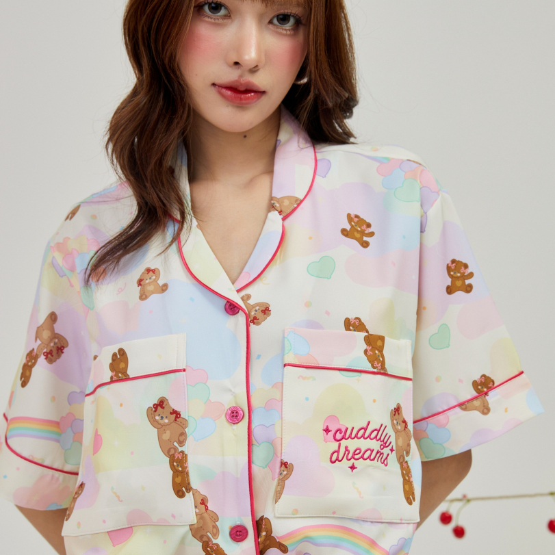 ชุดนอนกางเกงขายาว Cuddly Dreams - Love is in the air | Shopee Thailand