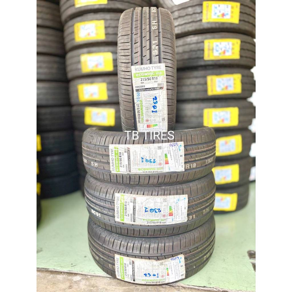 ยางรถยนต์ 215/50R18 ES31 ECOWING 92H KUMHO TYRE (ยางใหม่ค้างปี 2024) | Shopee Thailand