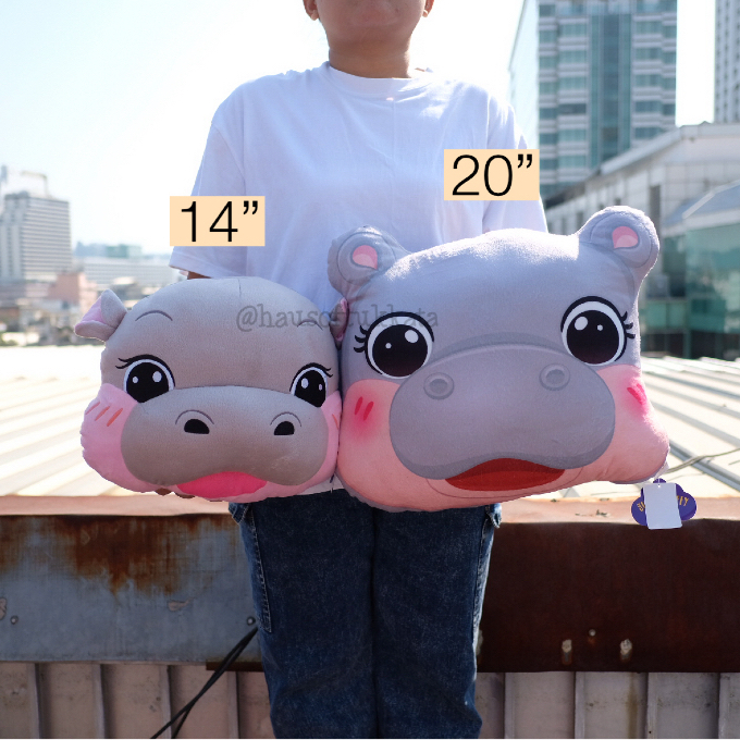 หมอนอิง หน้า Mudeng หมูเด้ง 14/20นิ้ว BabyHippo ฮิปโป ฮิปโปแคระ ...