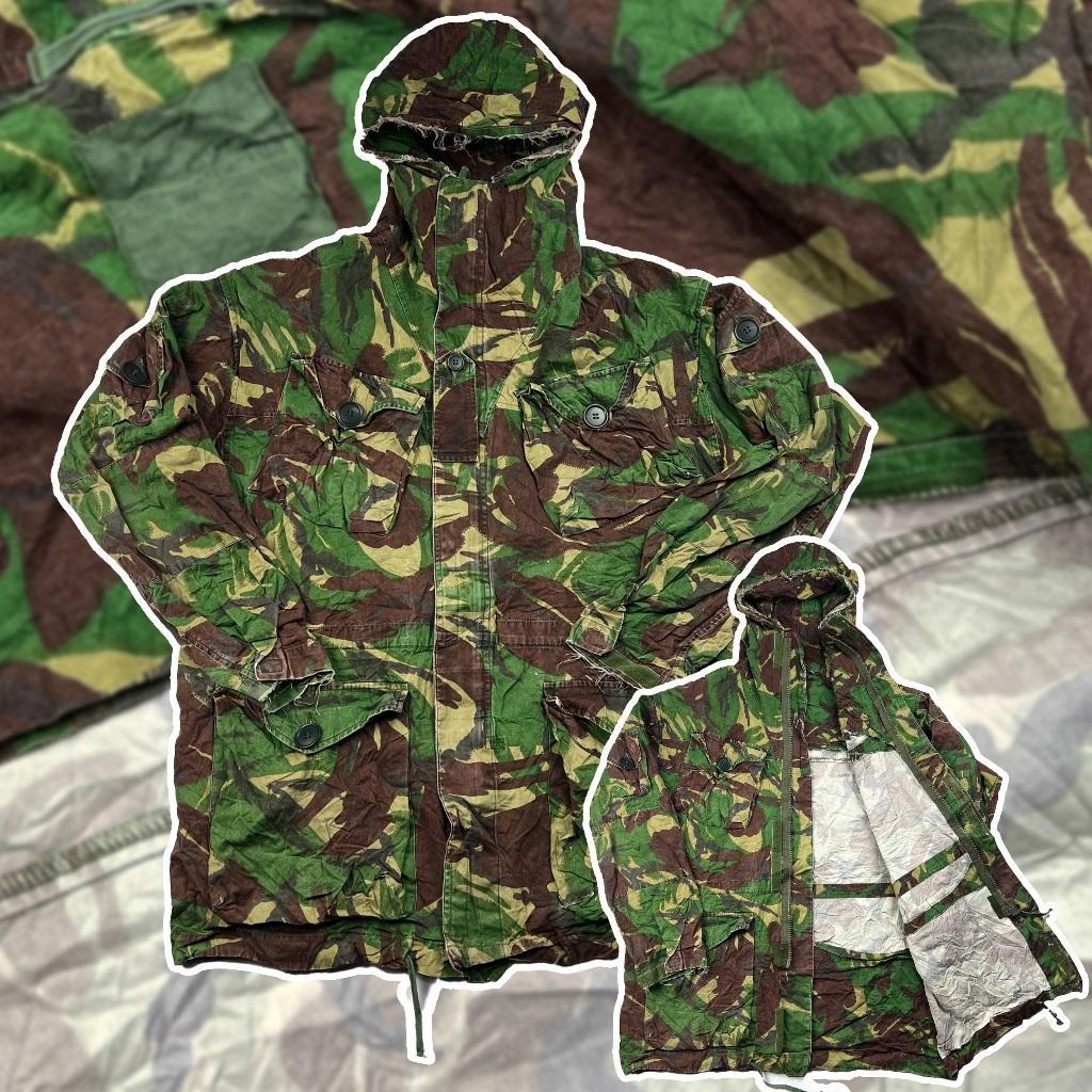 แจ็คเก็ตวินเทจ 1990’s British army Combat smock woodland DPM แจ็คเก็ต ...