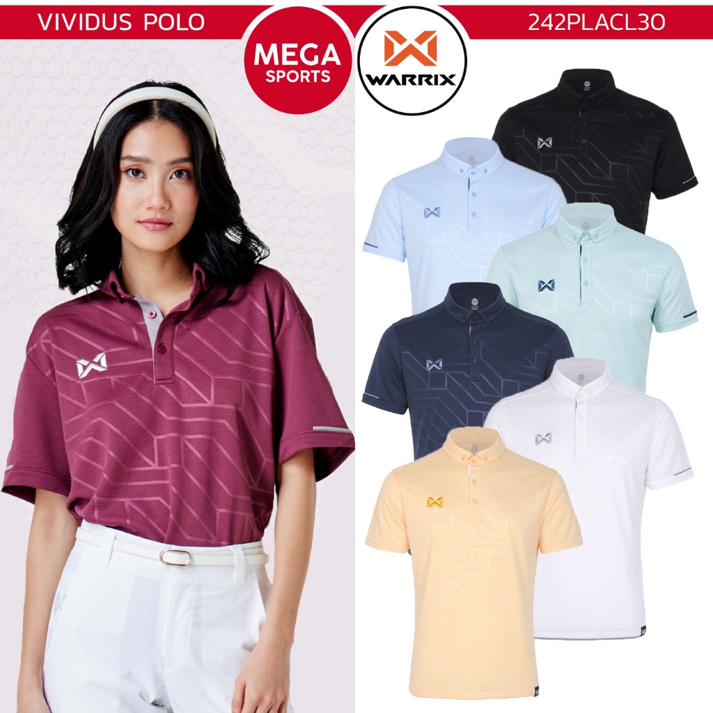 WARRIX โปโล เสื้อคอปก VIVIDUS POLO SHIRT รหัส 242PLACL30 | Shopee Thailand