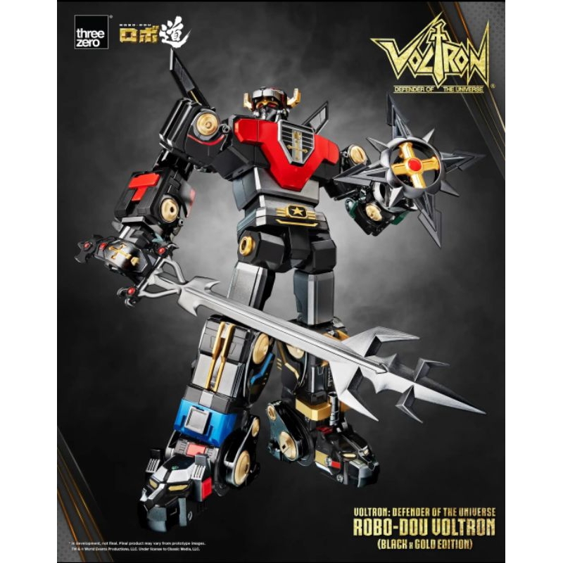 Threezero Voltron: Defender of the Universe " ROBO-DOU Voltron " (Black ...