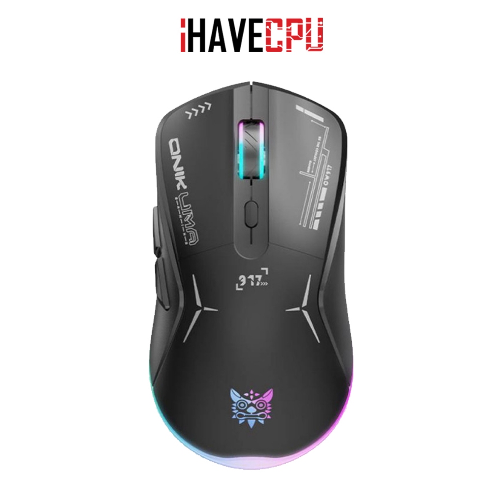 เมาส์ (mouse) iHAVECPU ONIKUMA OKAMI WIRED GAMING MOUSE : BLACK ...