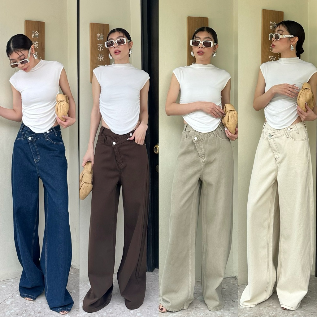 👠 พร้อมส่ง | กางเกงยีนส์ทรง Beggy ขากระบอกใหญ่ ทรงสวย แมทง่าย | New ...