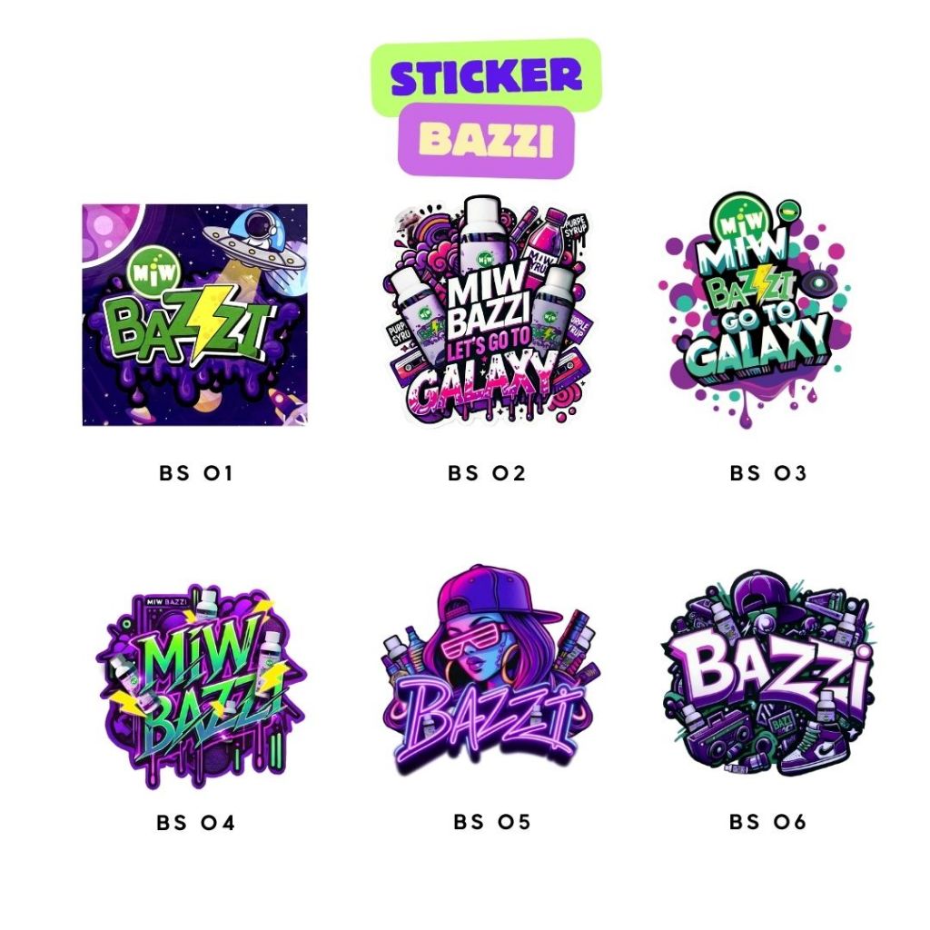 Sticker Miw Bazzi สติ๊กเกอร์สุดเท่ห์ ติดได้ทุกที่ ทนทานต่อแดดและฝน ติด ...