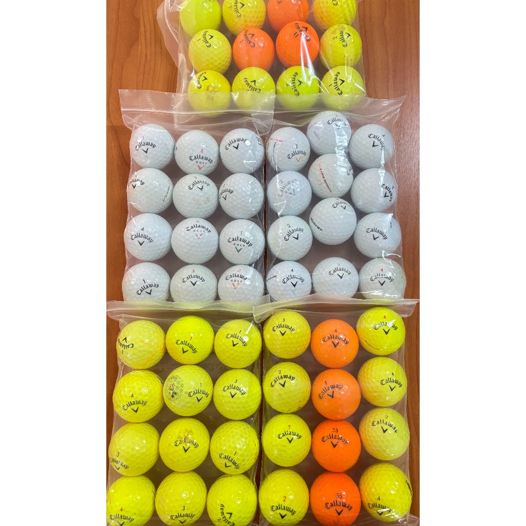 ลูกกอล์ฟมือสอง Callaway Color Grade B รวมรุ่น 12 ลูก A009 | Shopee Thailand