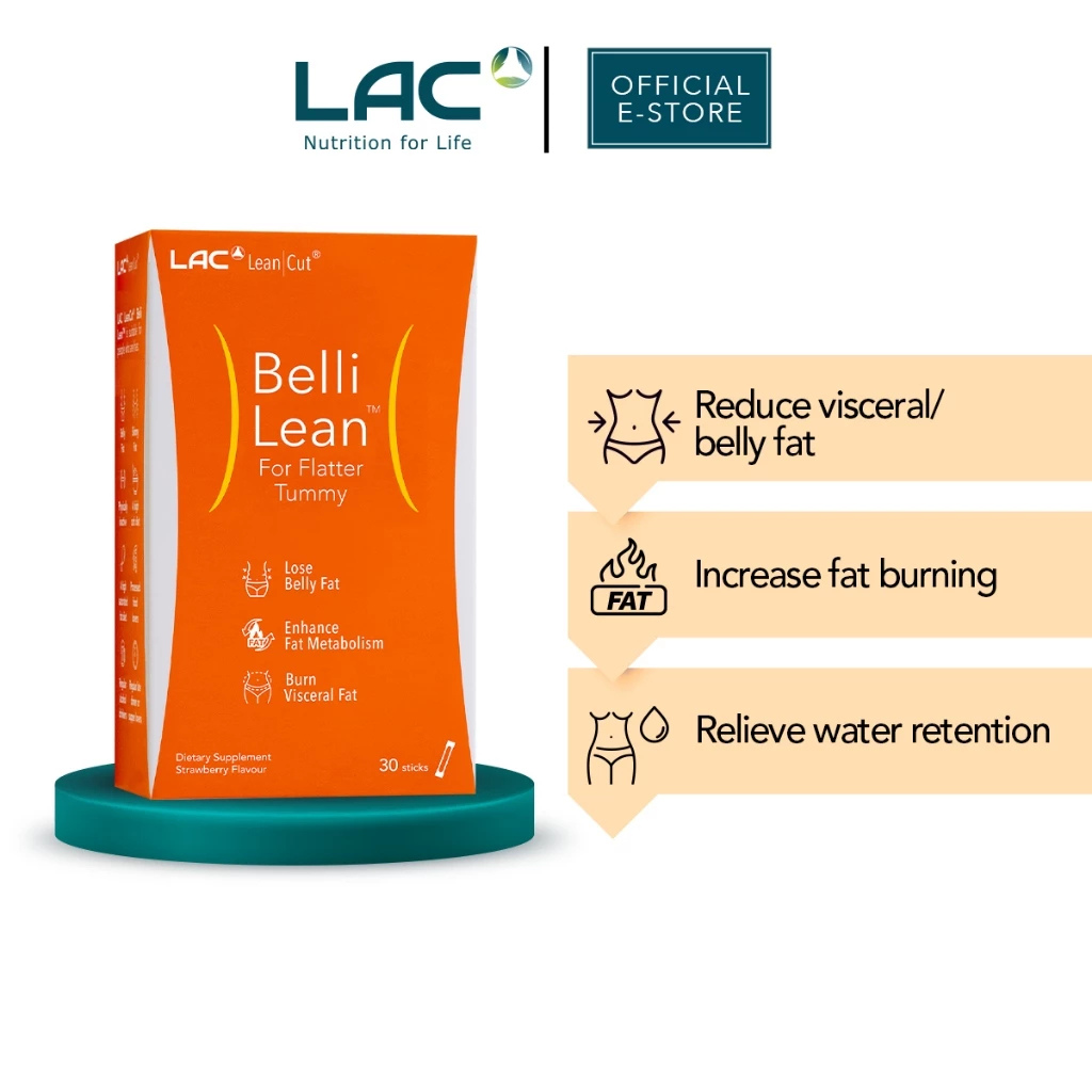 [LAC LeanCut] Belli Lean Tummy Fat Blaster ( 30 powder sticks) ตัวช่วย ...