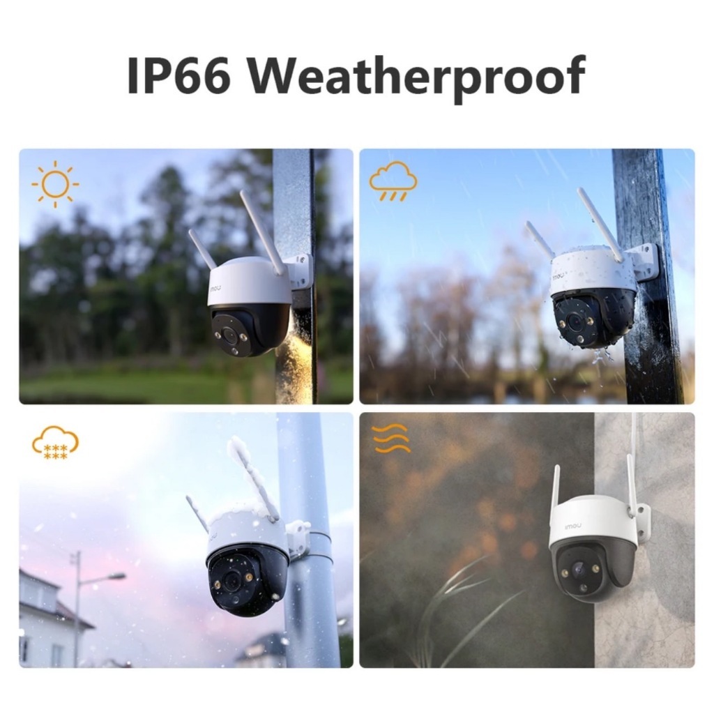 Imou Cruiser SE+ 3MP/5MP กล้อง IP66กล้องไวไฟ PTZ กลางแจ้ง กันน้ำการมองเห็นได้ในเวลากลางคืน (1ตัว ...