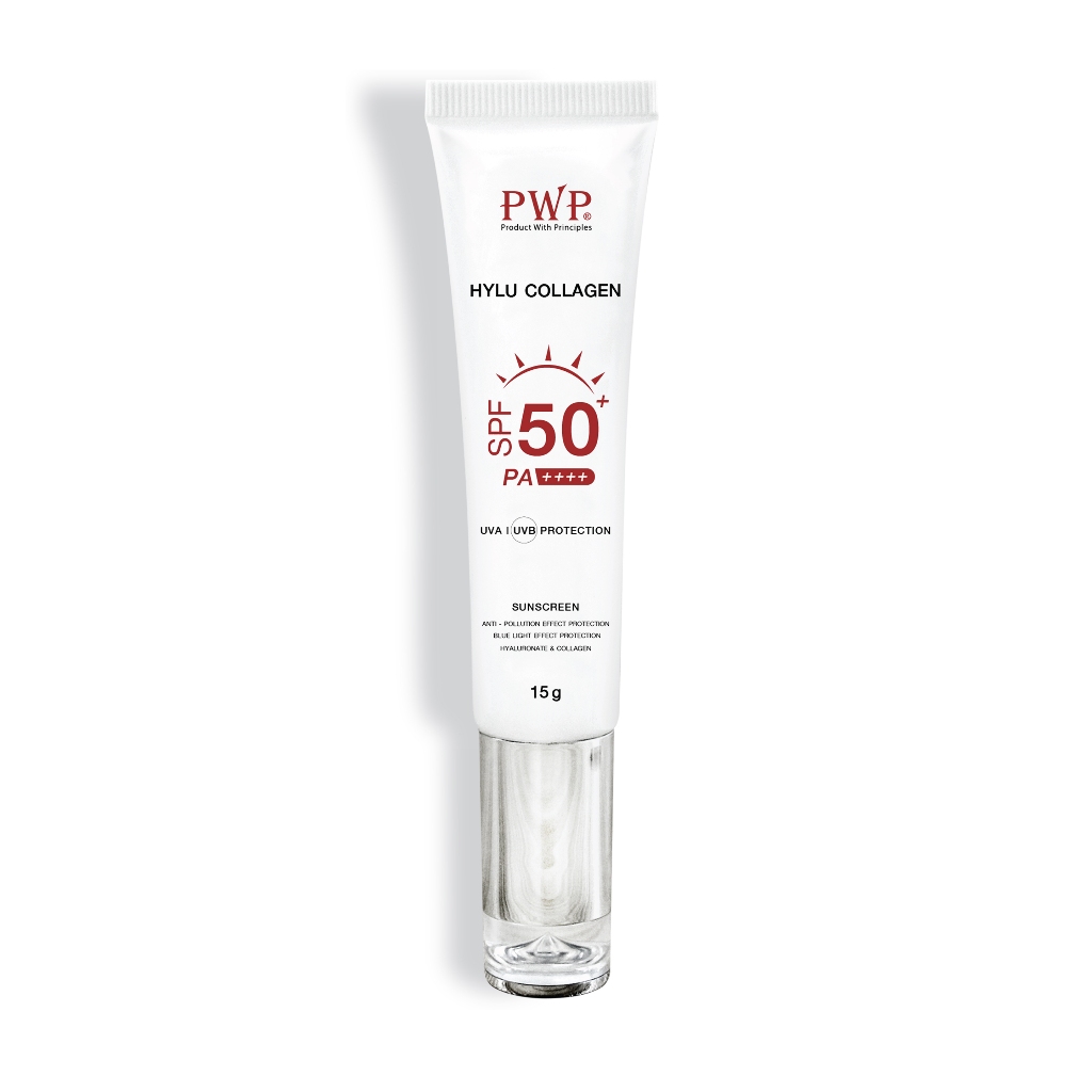 PWP Hylu Collagen Sunscreen SPF50+ PA++++ PWP ครีมกันแดด สูตรใหม่ 15g ...