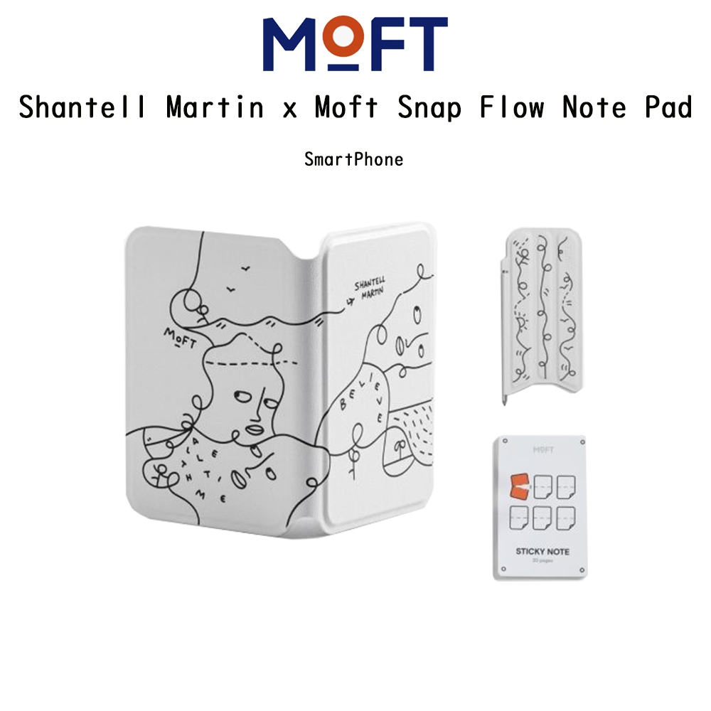 MOFT Shantell Martin x Moft Snap Flow Note Pad สมุดโน้ตแปะหลังSmartphoneแบบแม่เหล็ก สำหรับ ...
