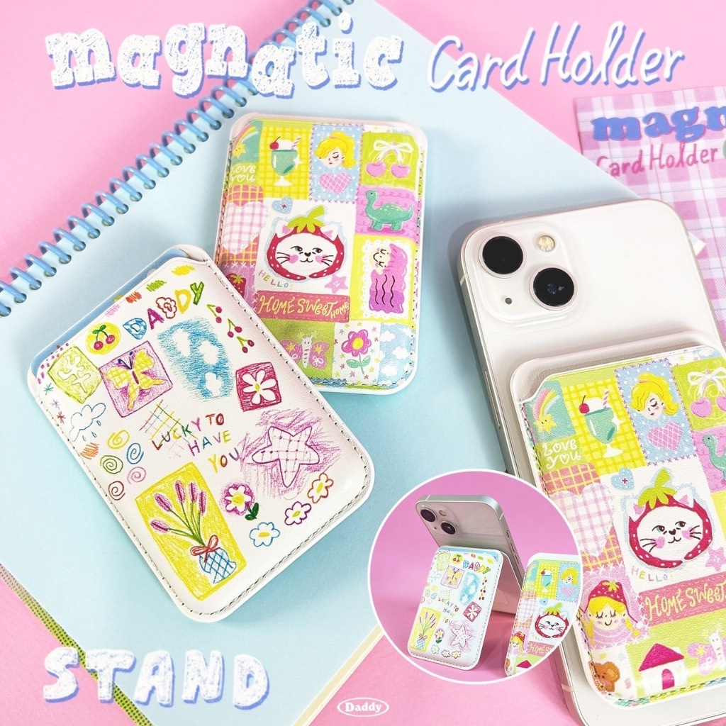 DADDY | Daddy Magnetic Card Stand การ์ดใส่บัตรติดเคสแม่เหล็ก แบบตั้ง ...