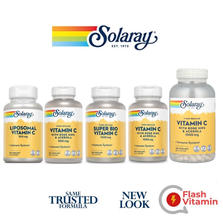 Solaray , VitaminC / Super Bio Vitamin C Time Release / Liposomal / Buffered - วิตามินซี 500 mg ...