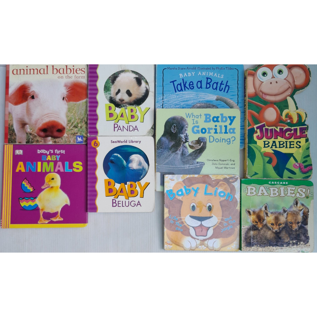 7-2 Baby Animals Board Book หนังสือมือสอง บอร์ดบุ๊ค | Shopee Thailand