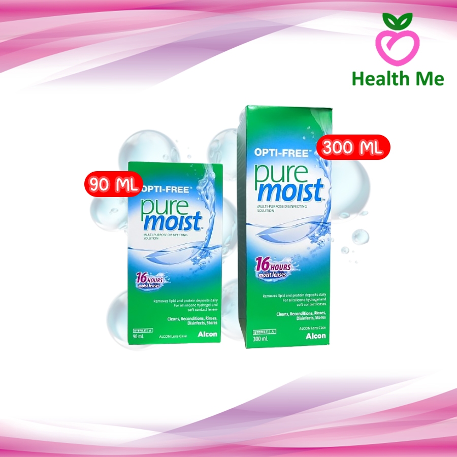 น้ำยาล้างคอนแทค Alcon Opti Free Pure Moist 2ขนาด 90/300 ml น้ำยาล้าง ...