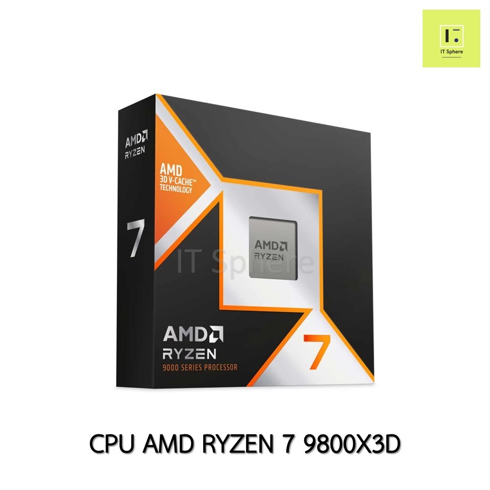 CPU AMD R7 9800x3d AM5 Ryzen 7 Ryzen7 ซีพียู เอเอ็มดี R 7 9000 series processor 7000 Ryzen 7 ...