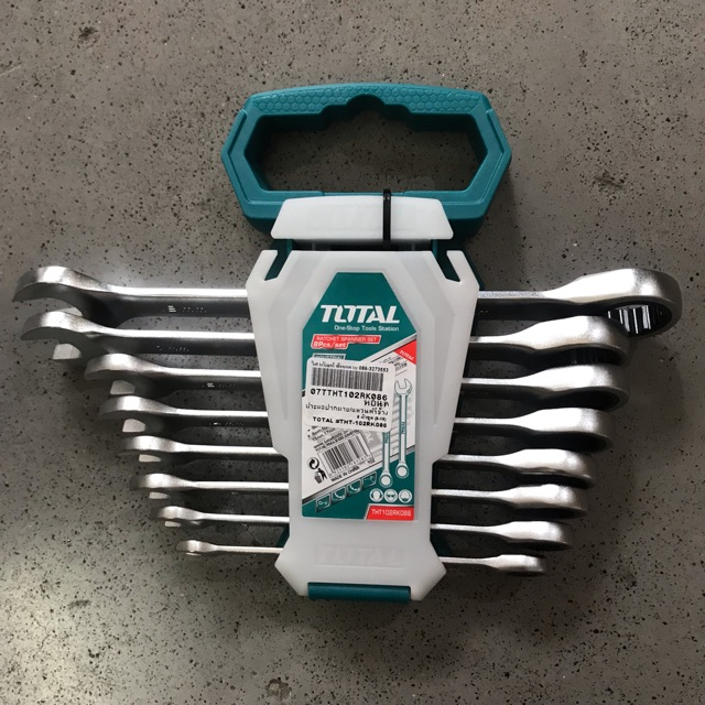 ประแจแหวนข้างปากตาย+แหวนฟรีข้าง 8ตัวชุด TOTAL THT102RK086 | Shopee Thailand