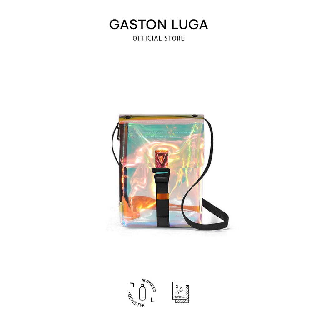 Gaston Luga รุ่น Splash Mini Crossbody Bag กระเป๋าสะพายข้างกันน้ำโปร่ง ...