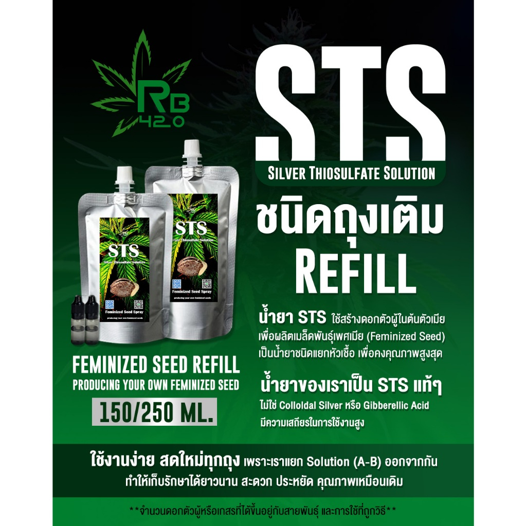 น้ำยา Silver Thiosulfate Solution (STS) ชนิดถุงเติม (Refill) ราคา ...
