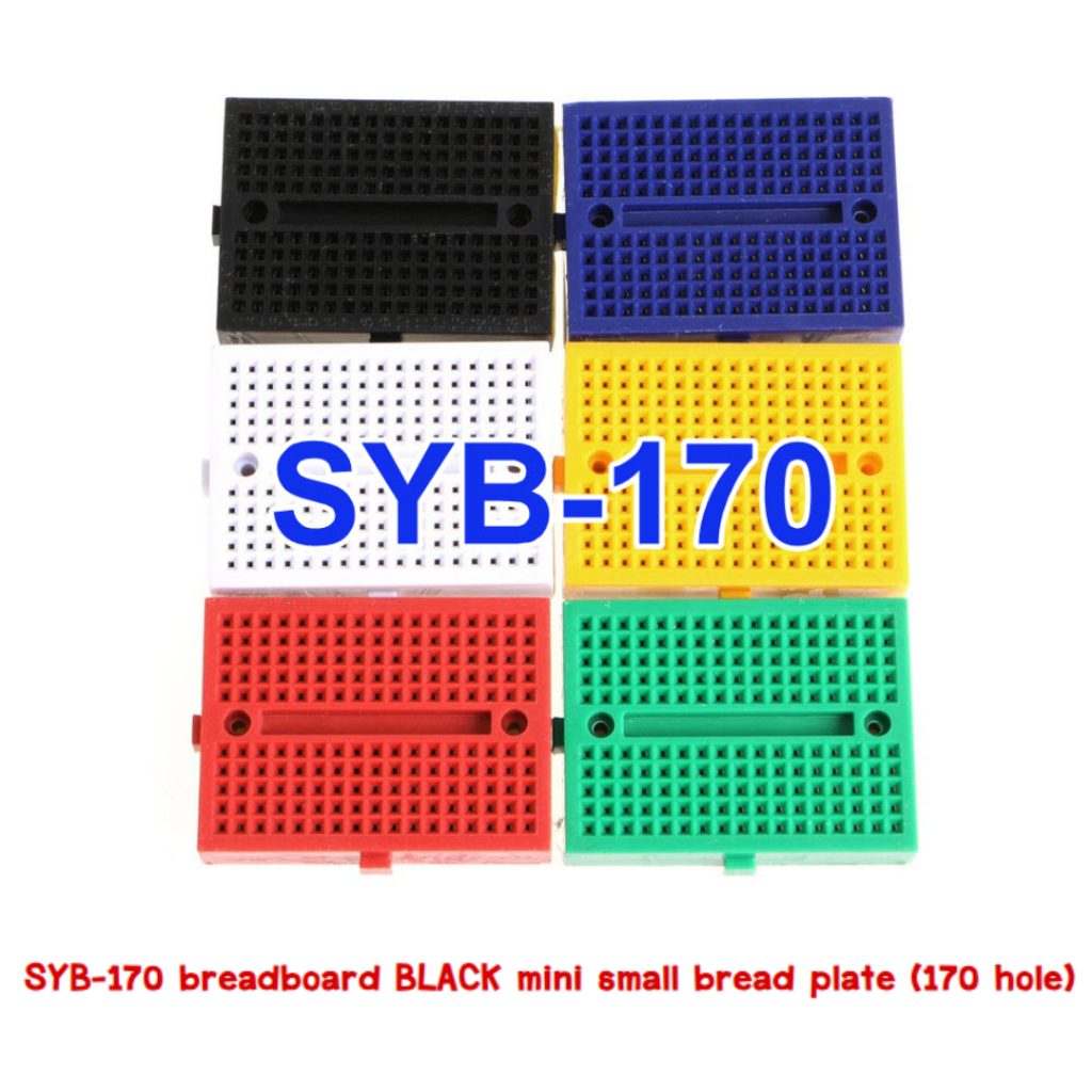 SYB-170 breadboard BLACK mini small bread plate (170 hole) | Shopee ...