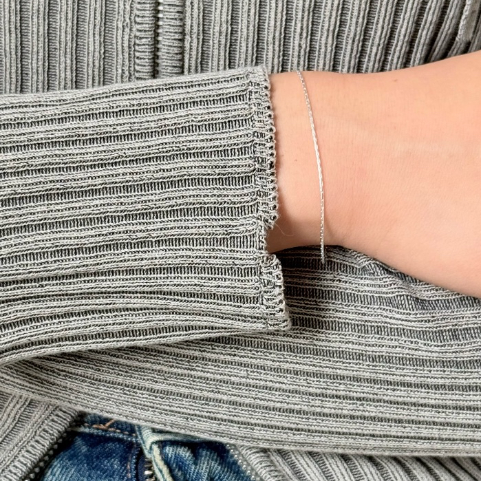 (bracelet,สร้อยข้อมือ) : CUTTING BRACELET SILVER925 / สร้อยข้อมือเงินแท้ กำไลข้อมือเงินแท้ ...